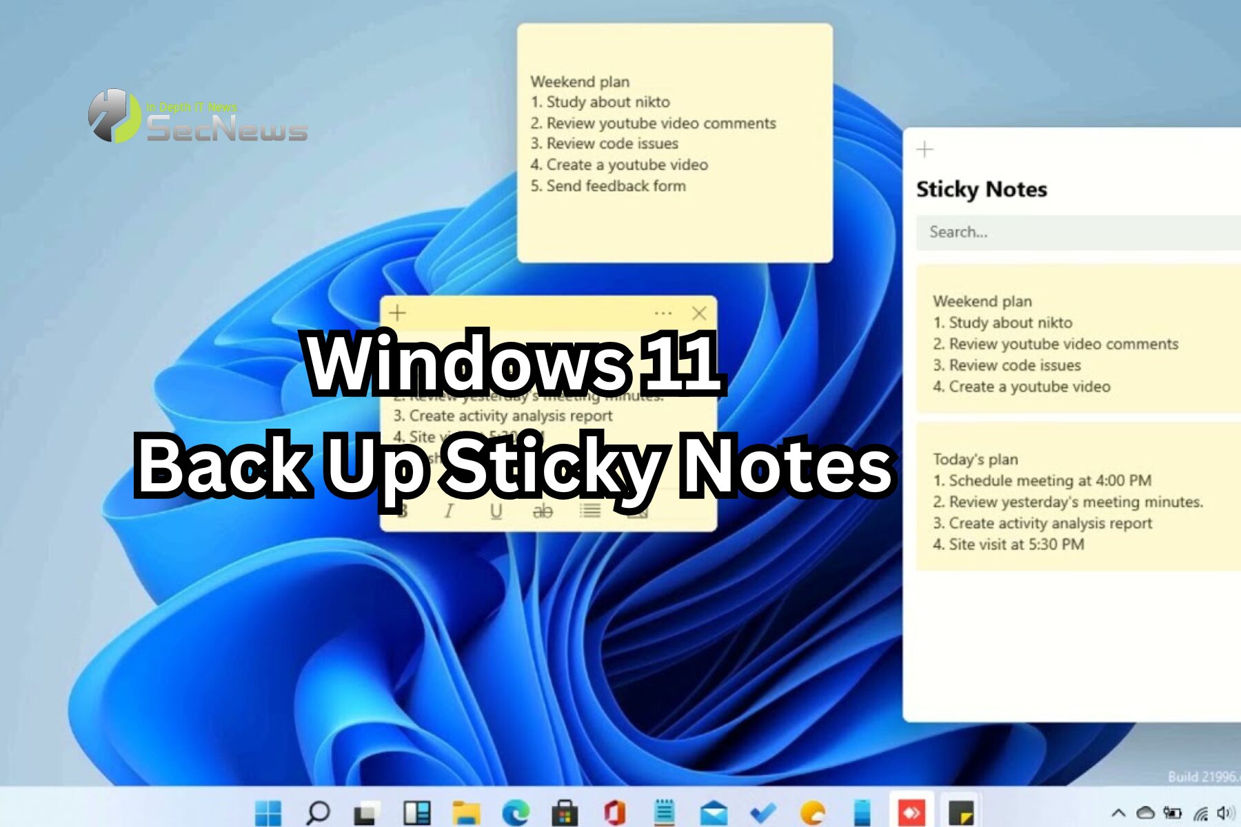 Sticky Notes Windows 11: Πώς να δημιουργήσετε αντίγραφα ασφαλείας;